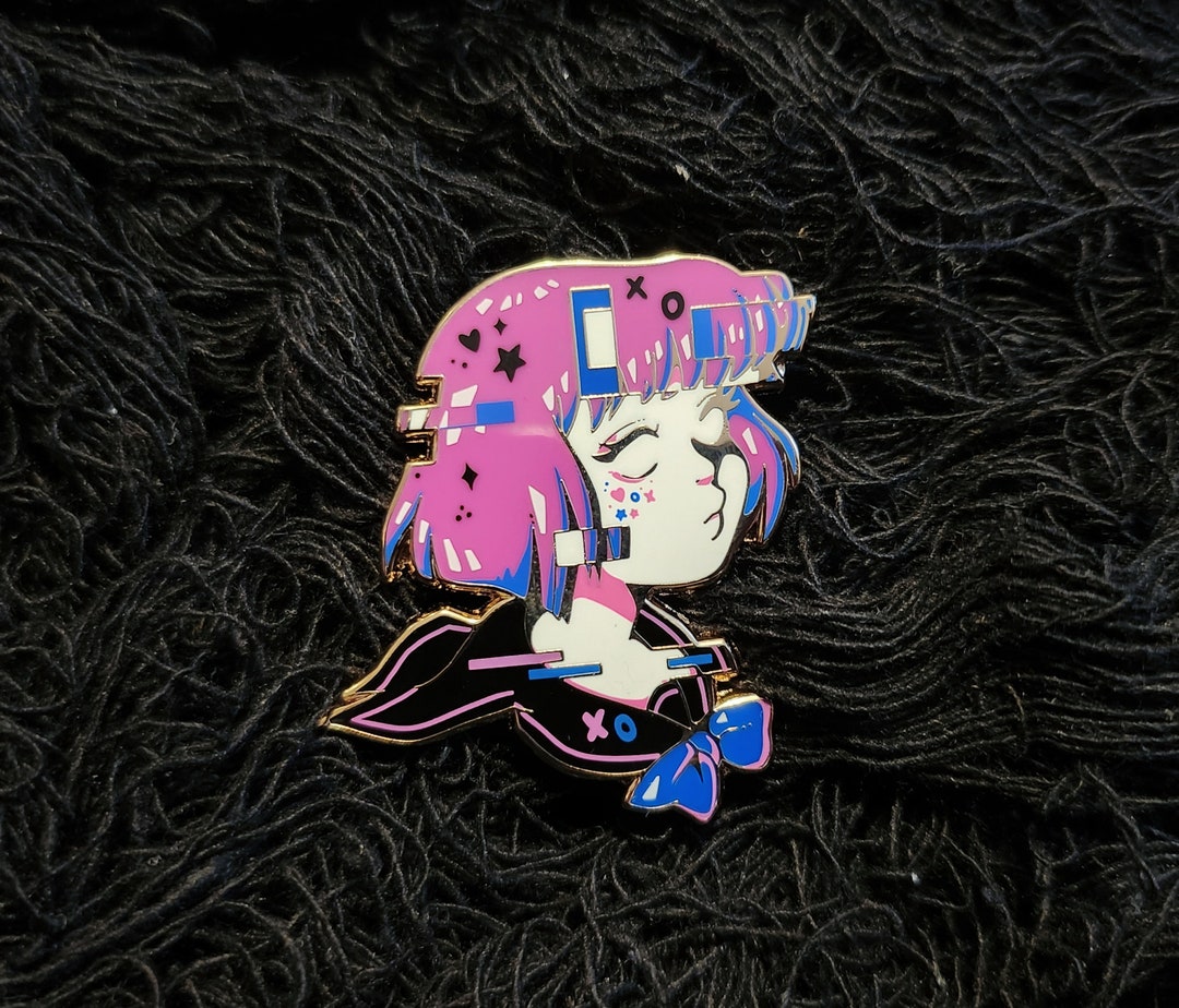 Glitch Enamel Pin - Etsy