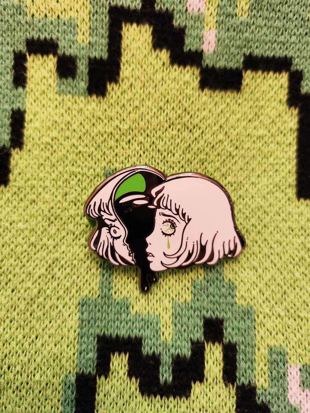 Toxic Drip Enamel Pin - Etsy