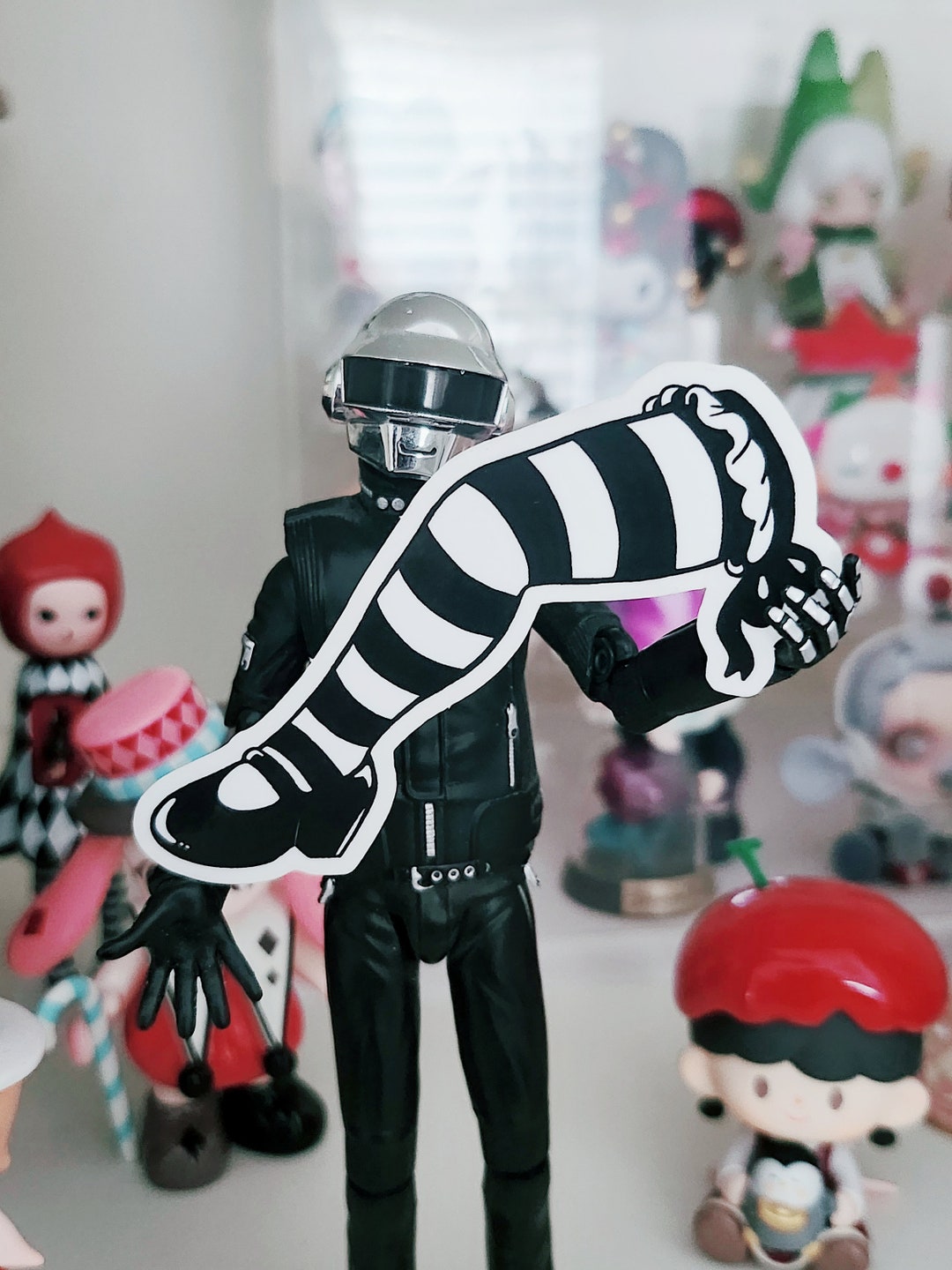 Striped Leg Sticker - Etsy