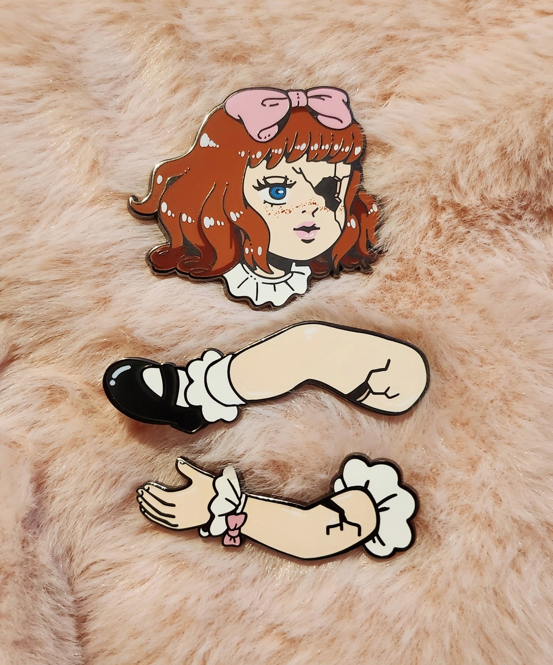 Doll Parts Enamel Pin Set - Etsy