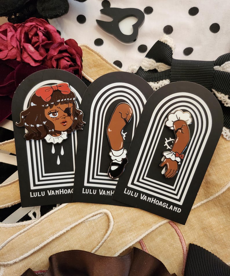 Doll Parts Enamel Pin Set - Etsy
