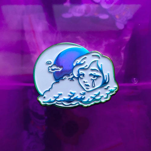 Drip Enamel Pin - Etsy