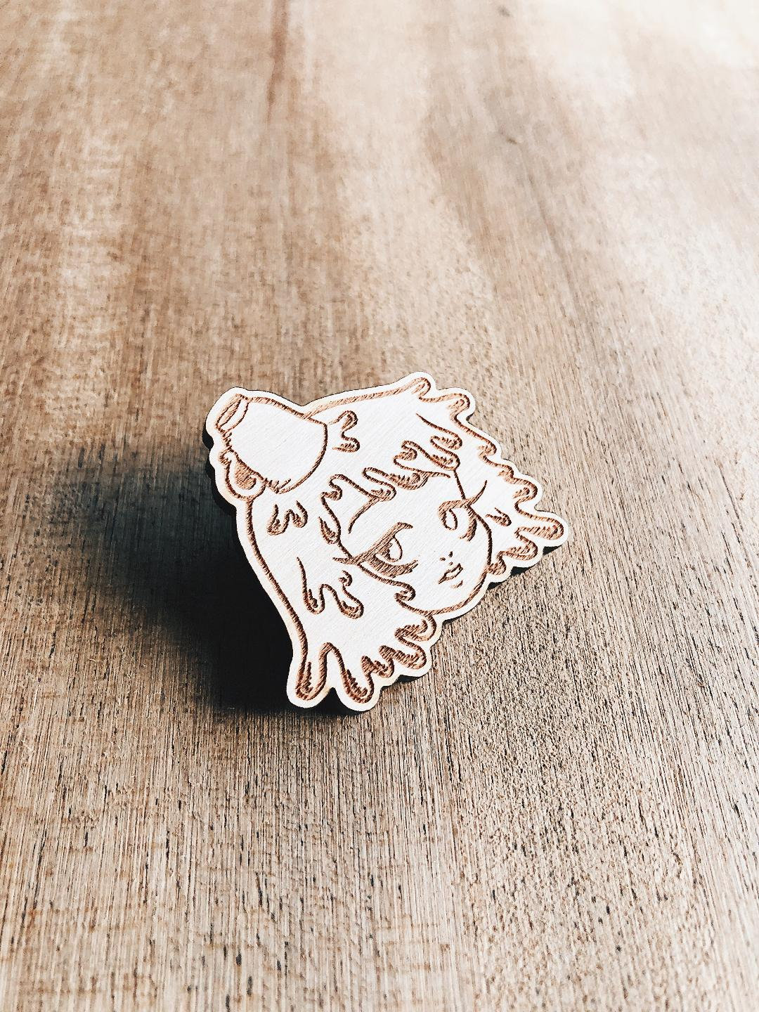 Little Bizarre Wooden Pins 1.5 Inches - Etsy