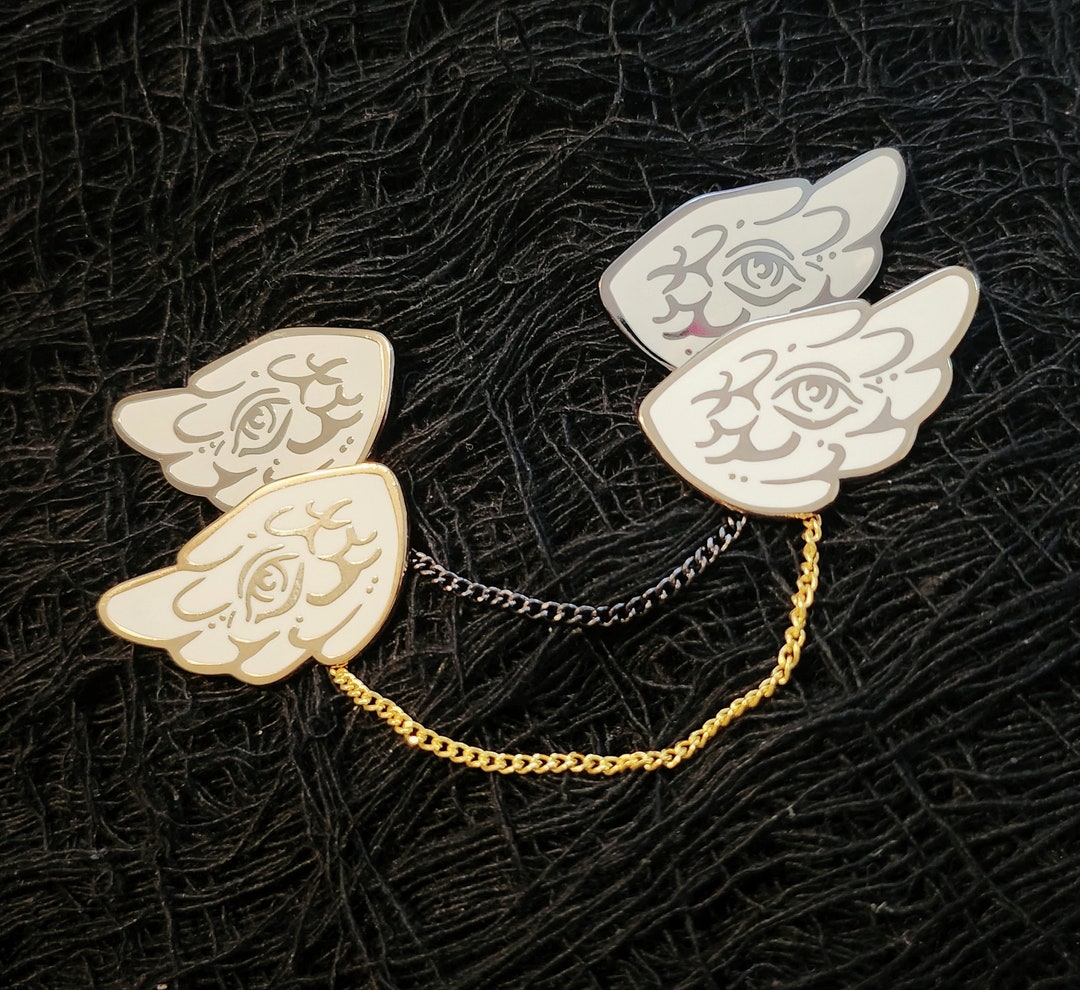 Angel Wings Hard Enamel Pin - Etsy