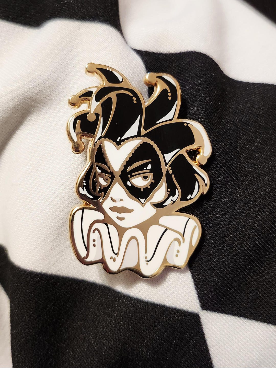 Jester Masquerade Pin - Etsy