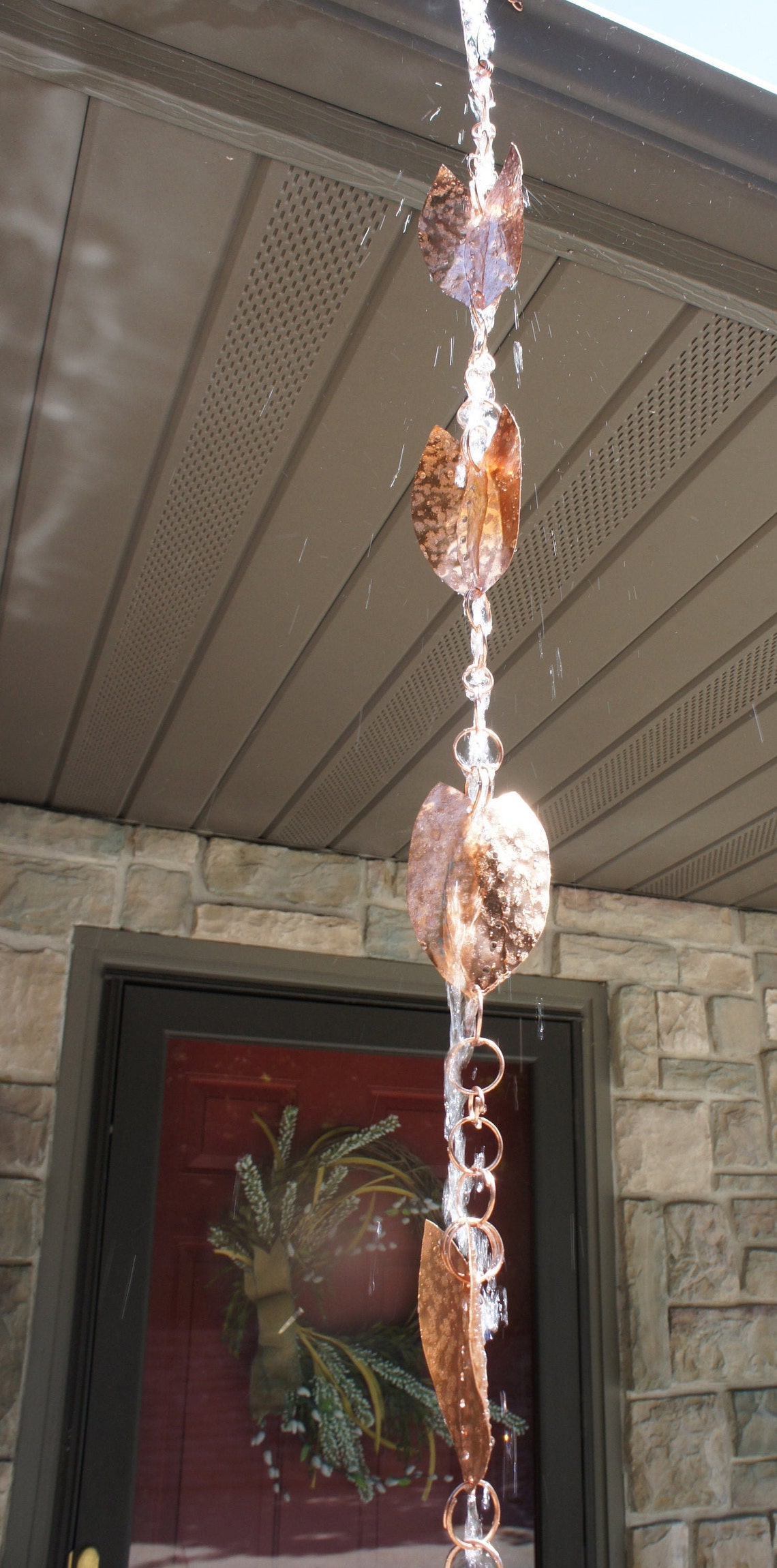 Angel Wings Copper Rain Chain - Etsy