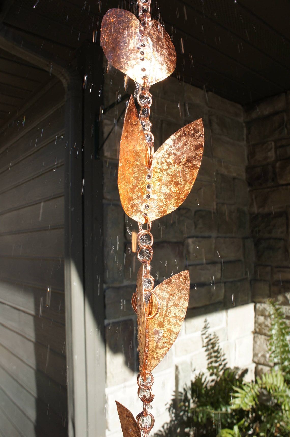 Angel Wings Copper Rain Chain - Etsy
