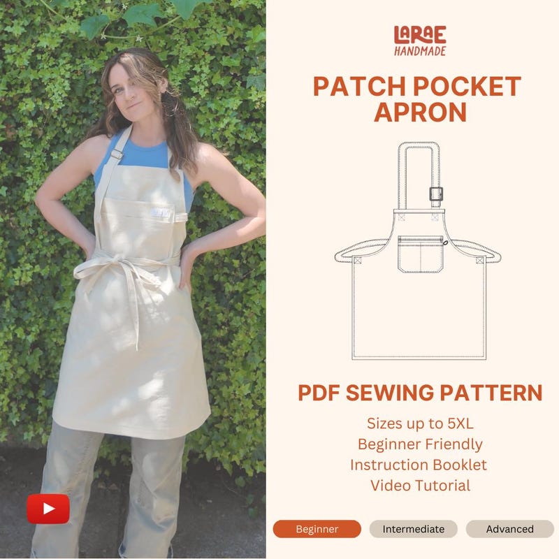 Denim Apron Sewing Patterns - Etsy