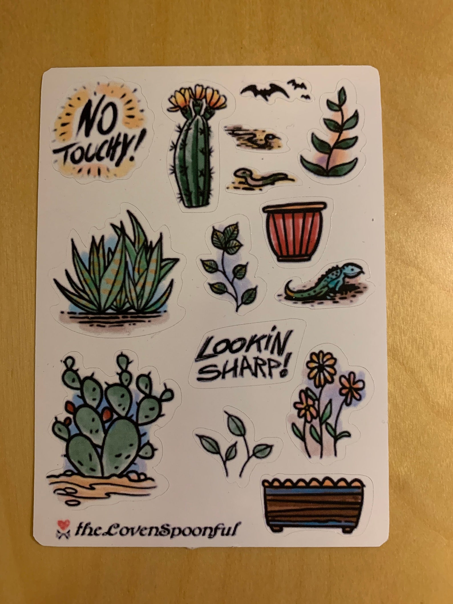 Cactus Sticker Sheets for Planners and Journals Set of 3 | Etsy