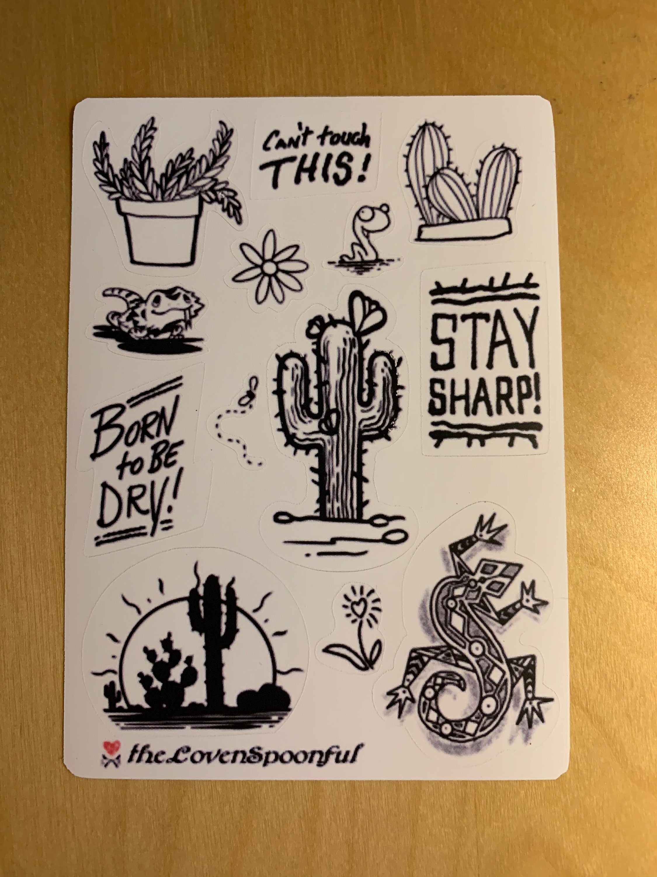 Cactus Sticker Sheets for Planners and Journals Set of 3 - Etsy