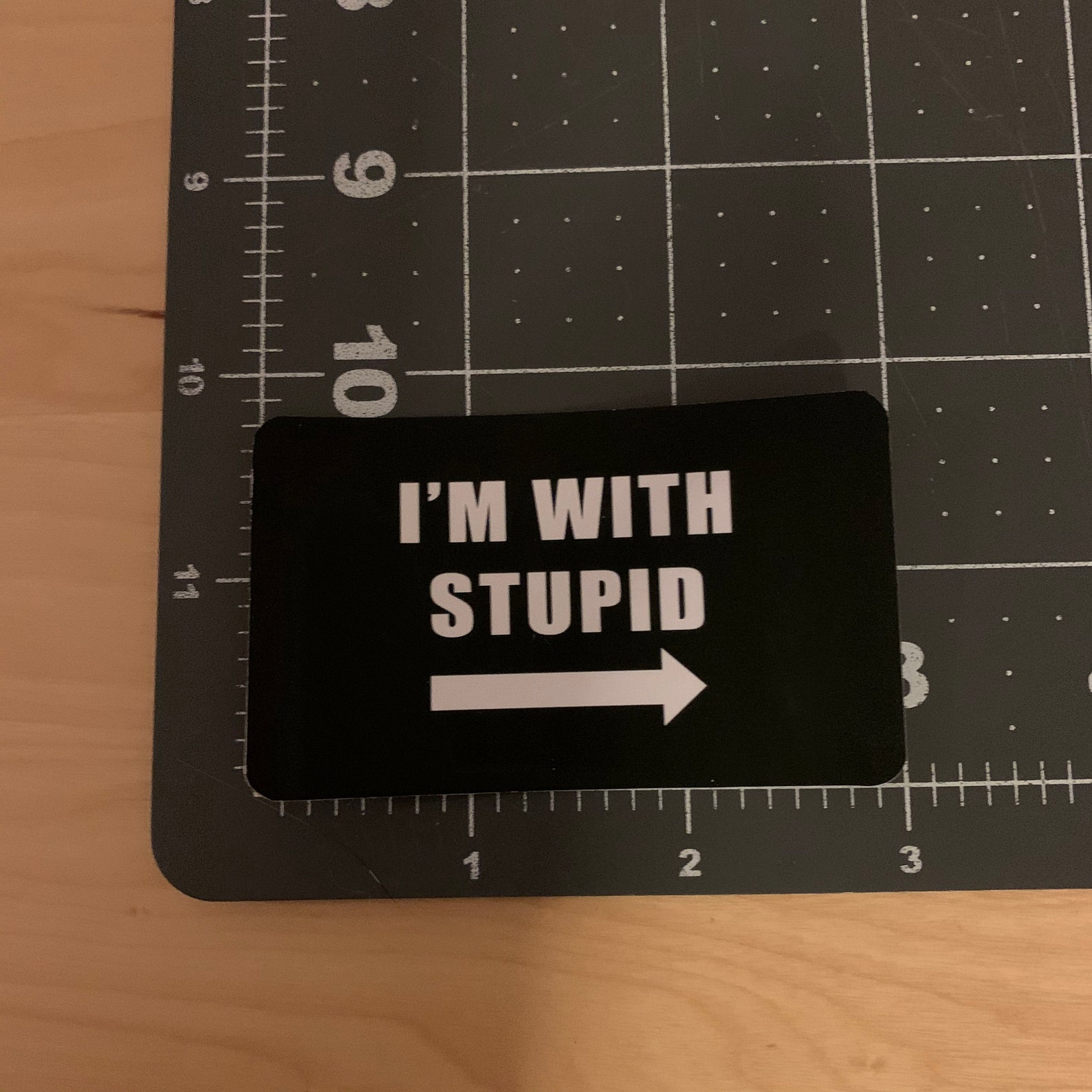 I'm With Stupid/i'm Stupid Vinyl Stickers or Magnets - Etsy