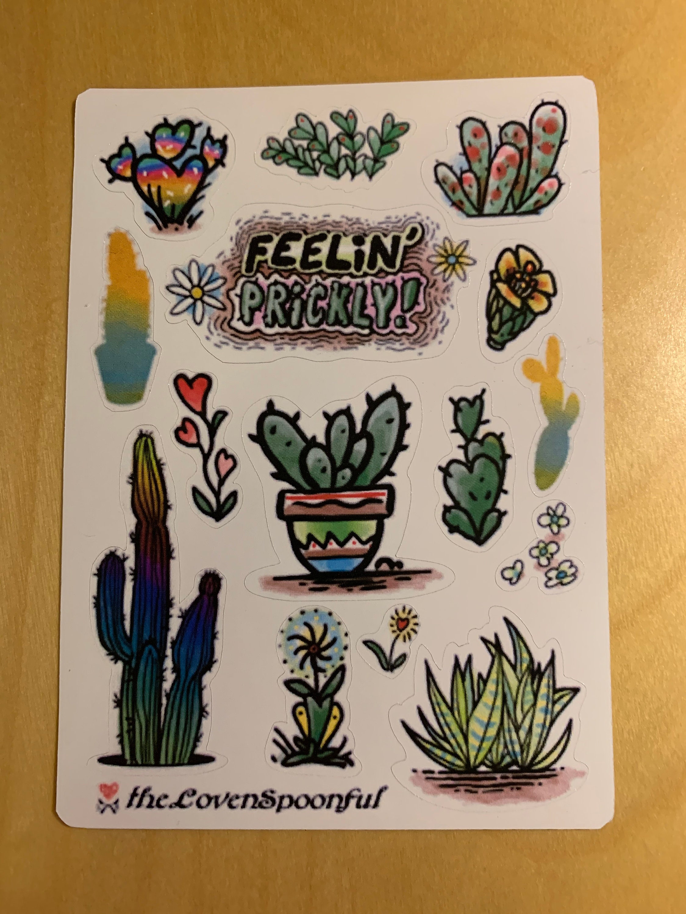 Cactus Sticker Sheets for Planners and Journals Set of 3 | Etsy