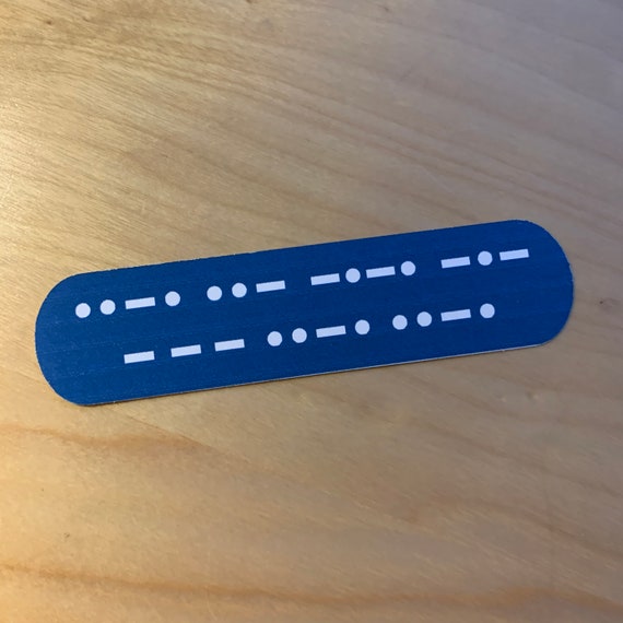 Morse Code Vinyl Sticker or Magnet Fk off 3.25 Inches | Etsy