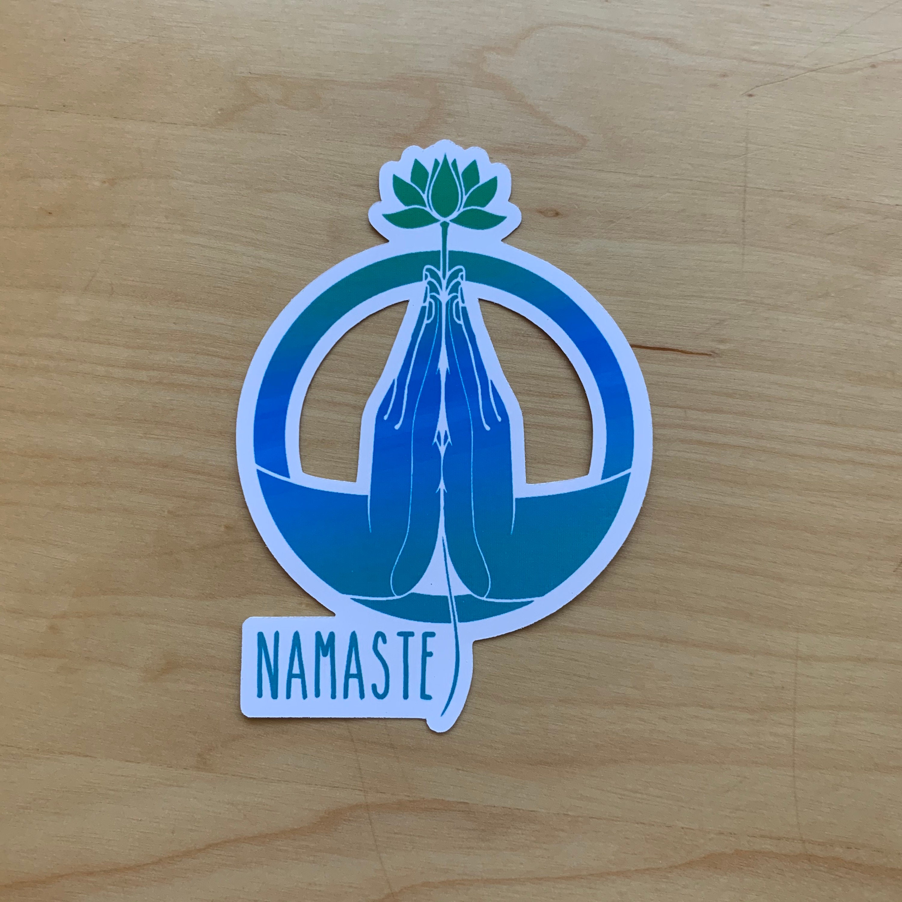 Namaste Sticker or Magnet Prayer Hands 2.25 X | Etsy