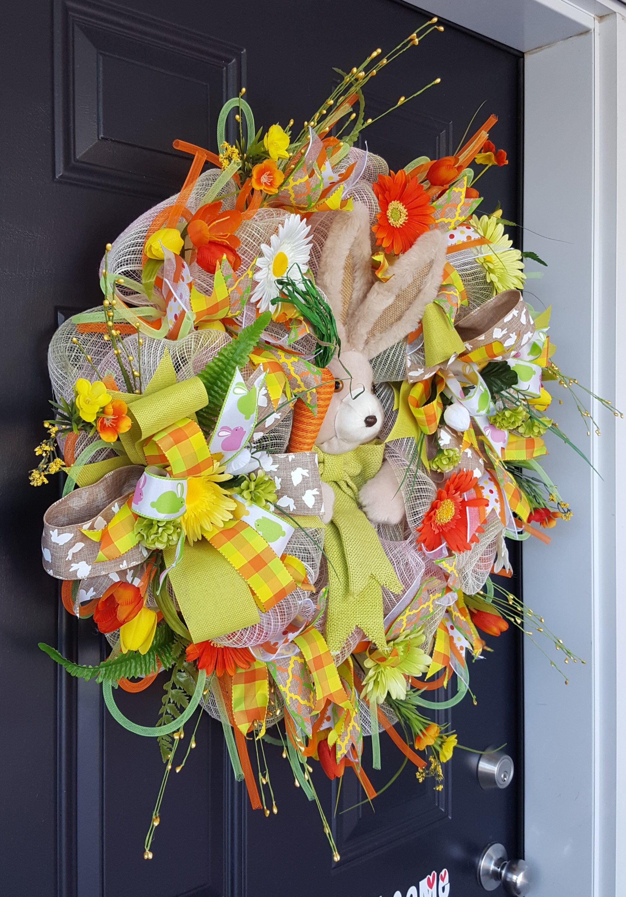 Easter Bunny Wreath - Etsy Canada