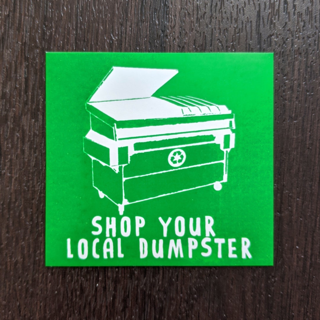 Dumpster Diving Sticker - Etsy