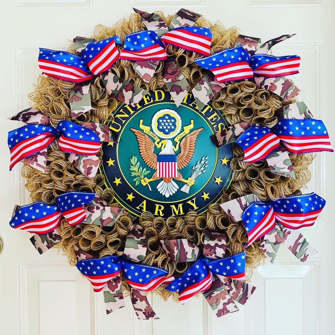 Army Wreath Military Wreath Front Door Wreath USA Wreath - Etsy Italia