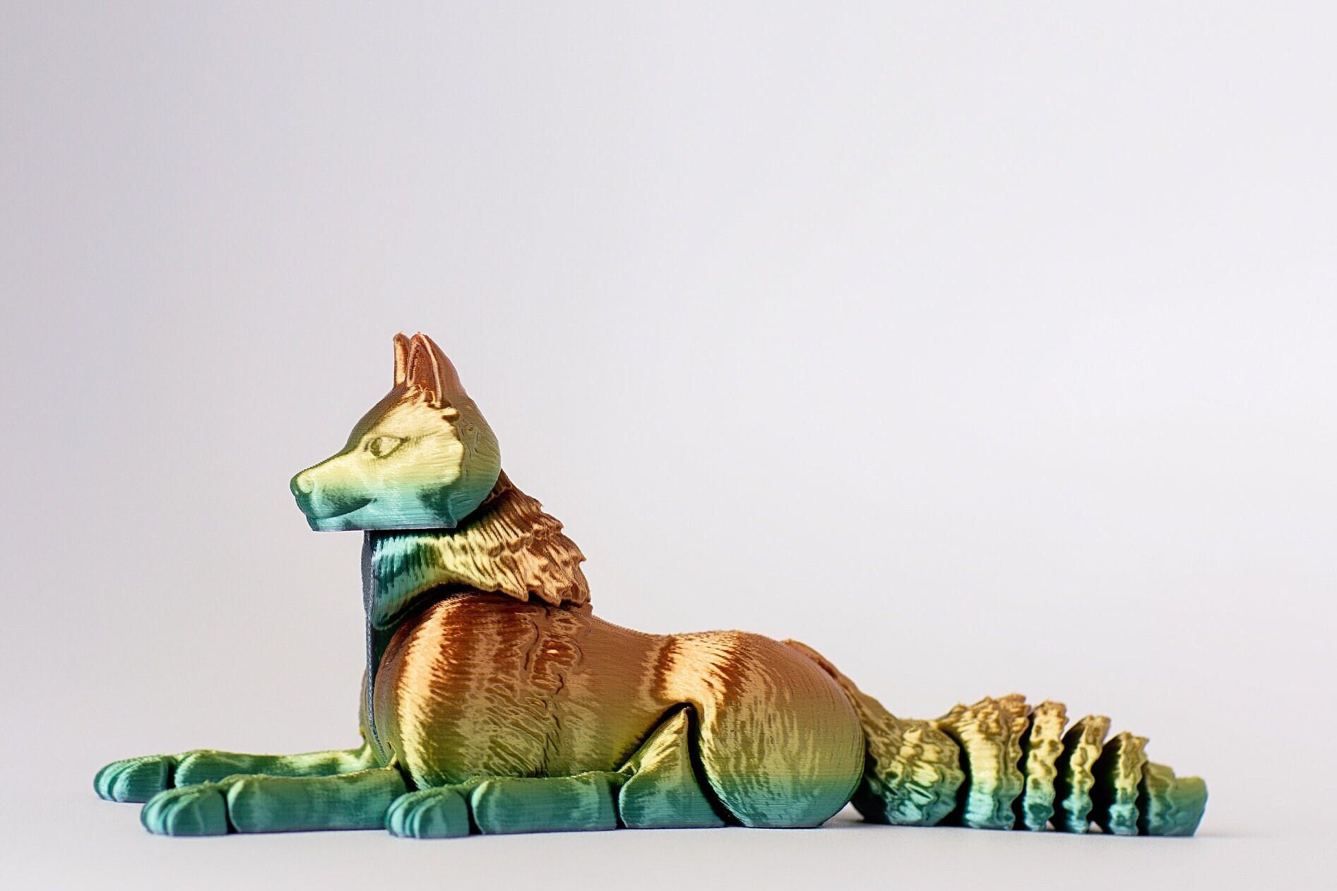 Articulated 3D Printed Wolf, Fidget Toy, Desk Toy, Flexi Animal - Etsy