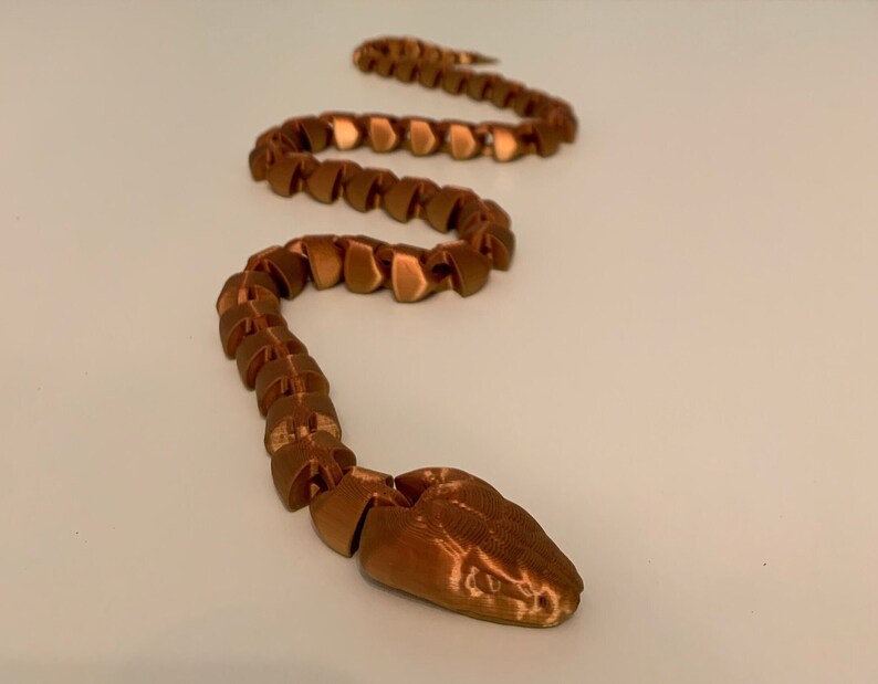 Articulated 2 Foot Long Snake - 13 Colors Articulated Desk Toy - Etsy