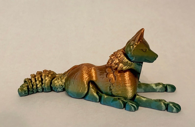 Articulated 3D Printed Wolf Fidget Toy Desk Toy Flexi - Etsy