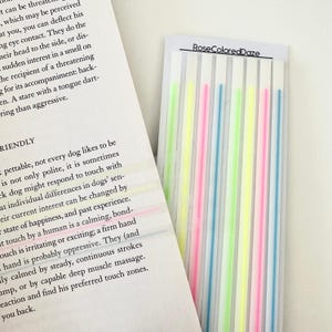 LONG Highlight Strips - Simple Line - Florescent Neon - Etsy