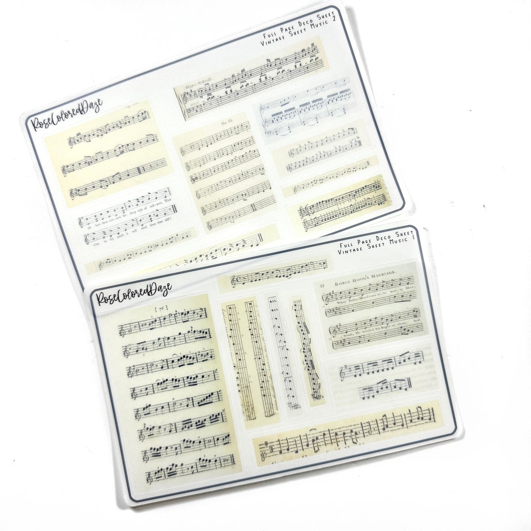 Full Page Deco Sheets Vintage Sheet Music - Etsy