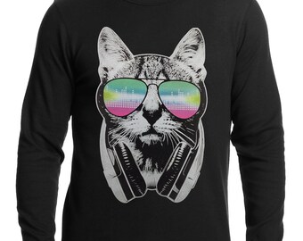 Funny Dj Cat Shirt - Etsy