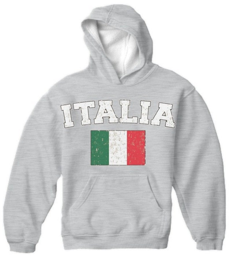 Italy italia Vintage Flag International Hoodie - Etsy