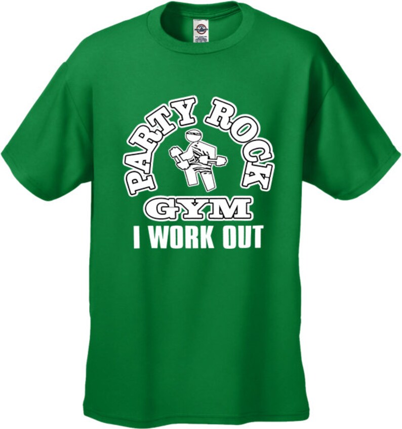 Party Rock Gym I Work Out Men's T-shirt B236 - Etsy