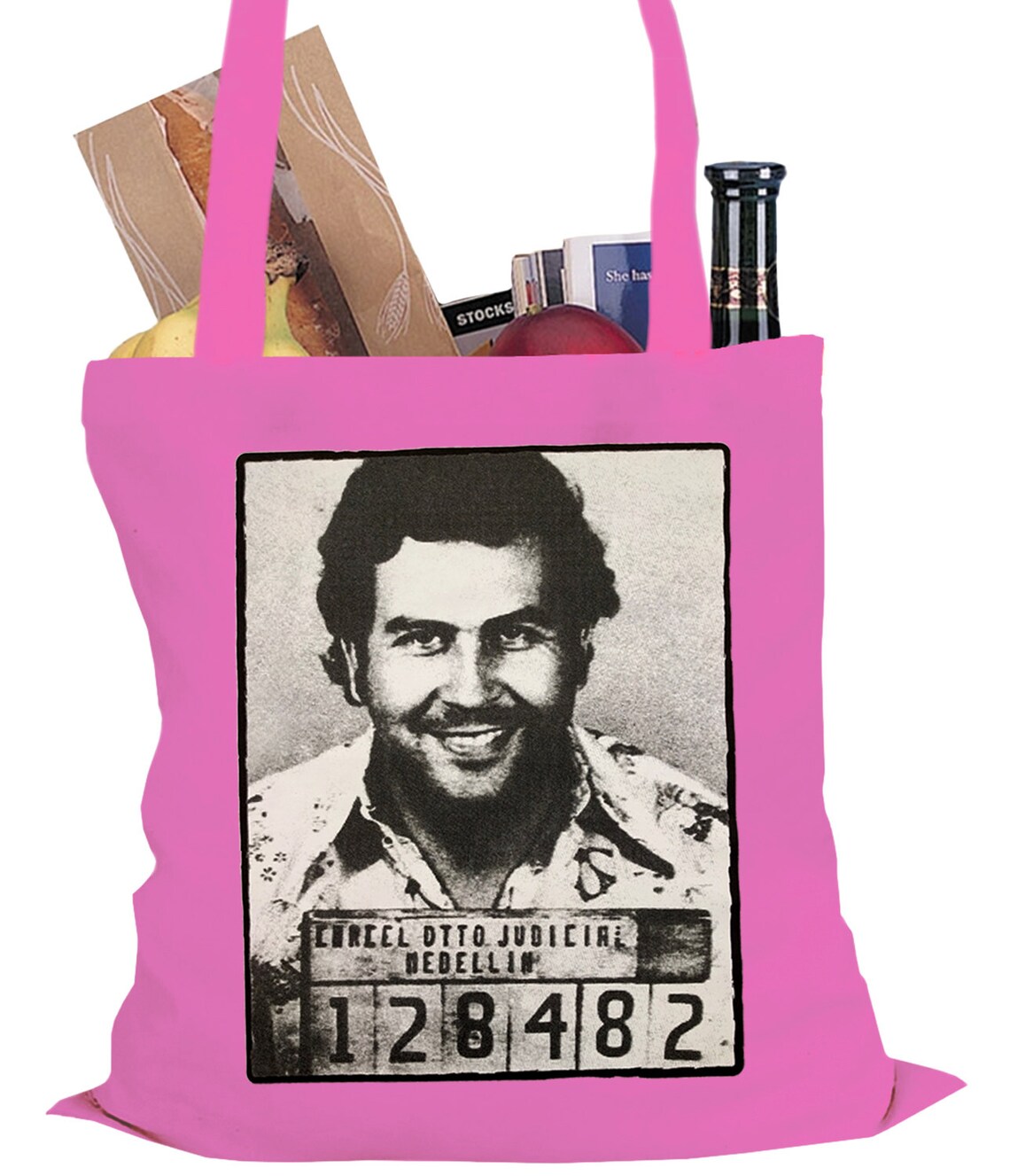 Pablo Escobar Smiling Mug Shot Tote Bag B628 | Etsy