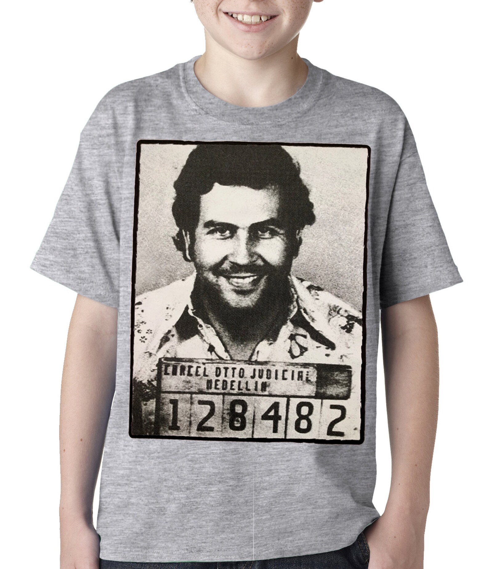 Pablo Escobar Smiling Mug Shot Kids T-shirt B628 - Etsy
