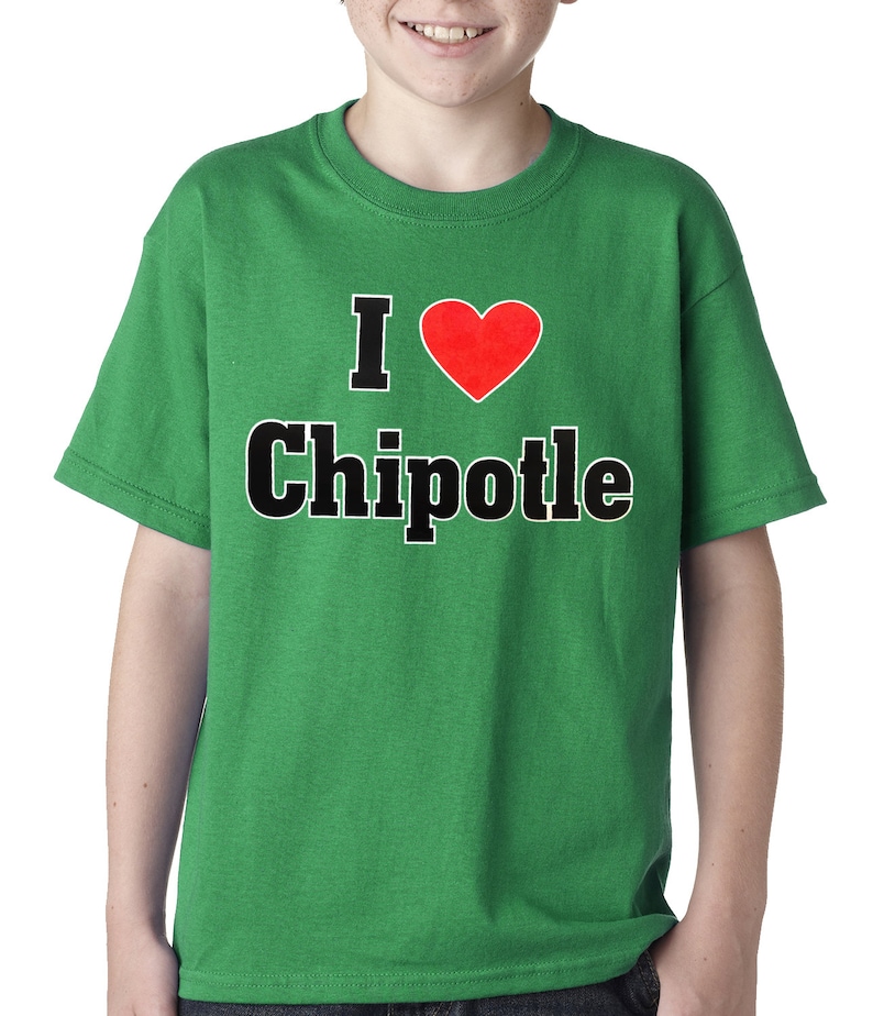 I Love Chipotle Kids T-shirt 1287 - Etsy