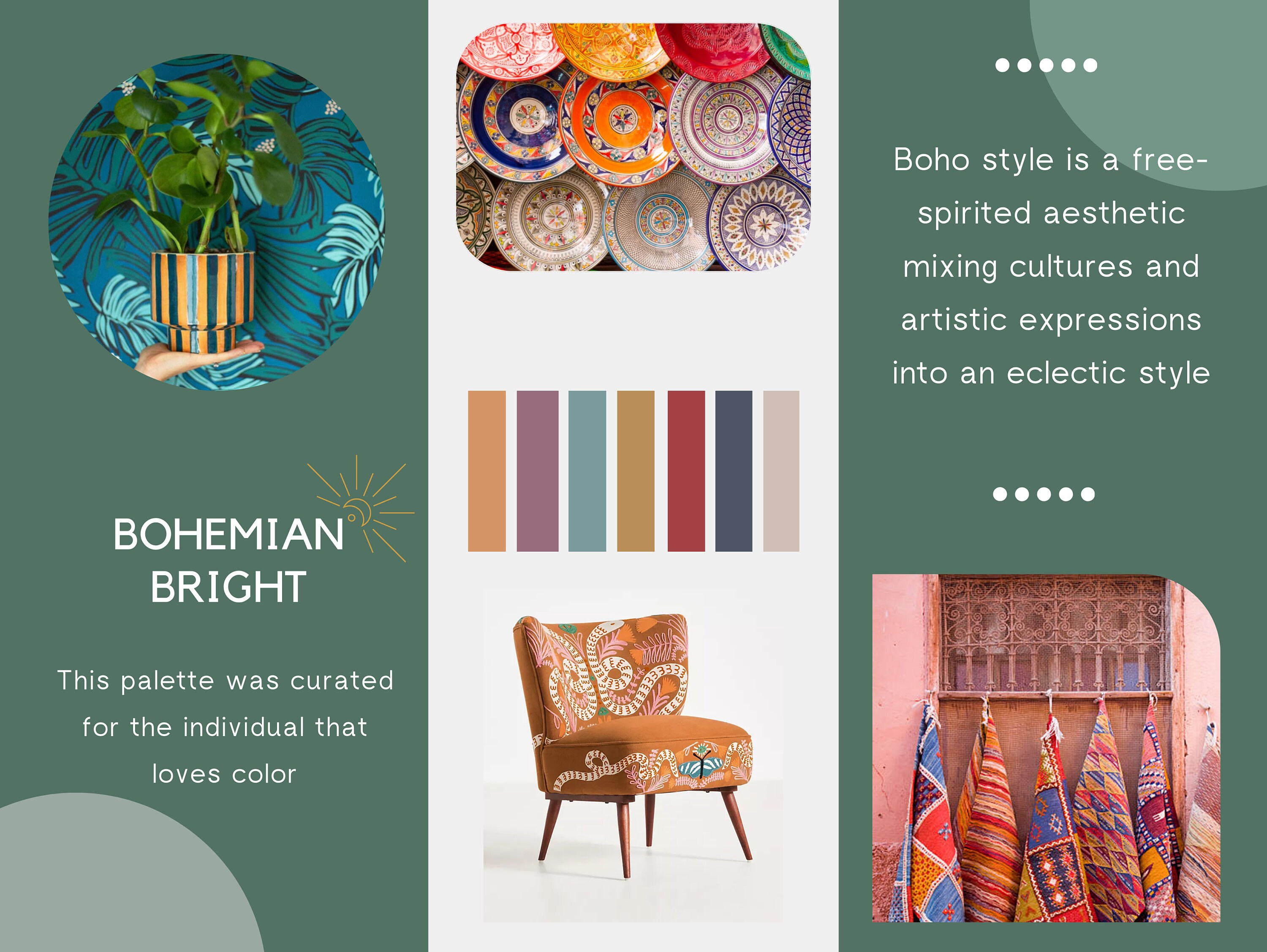 Boho Bright Decor and Palette. Decor Links, Paint Colors and ...