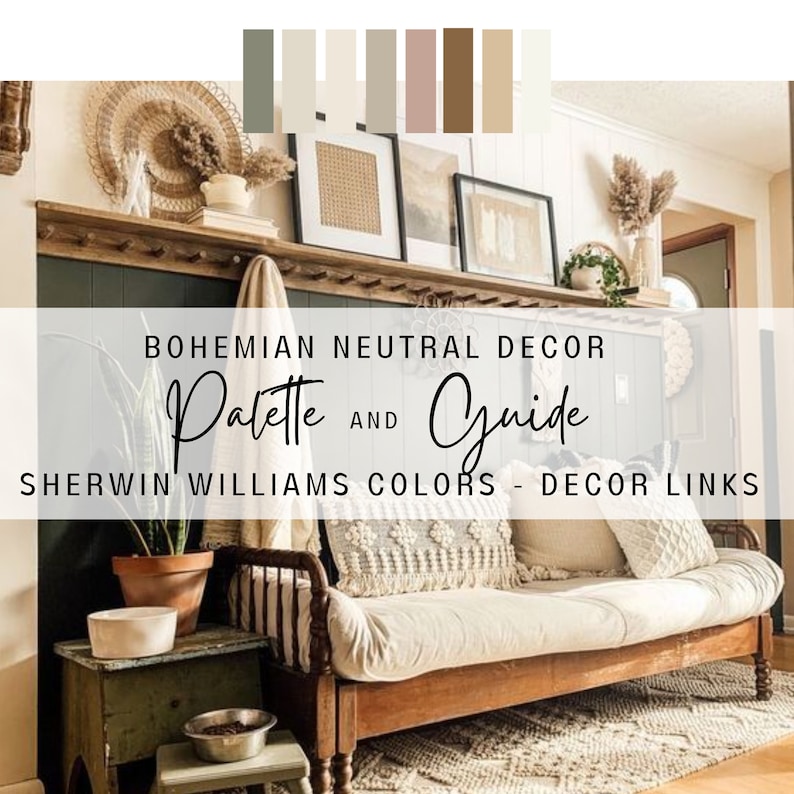 Boho Neutral Decor and Palette. Decor Links, Paint Colors and ...