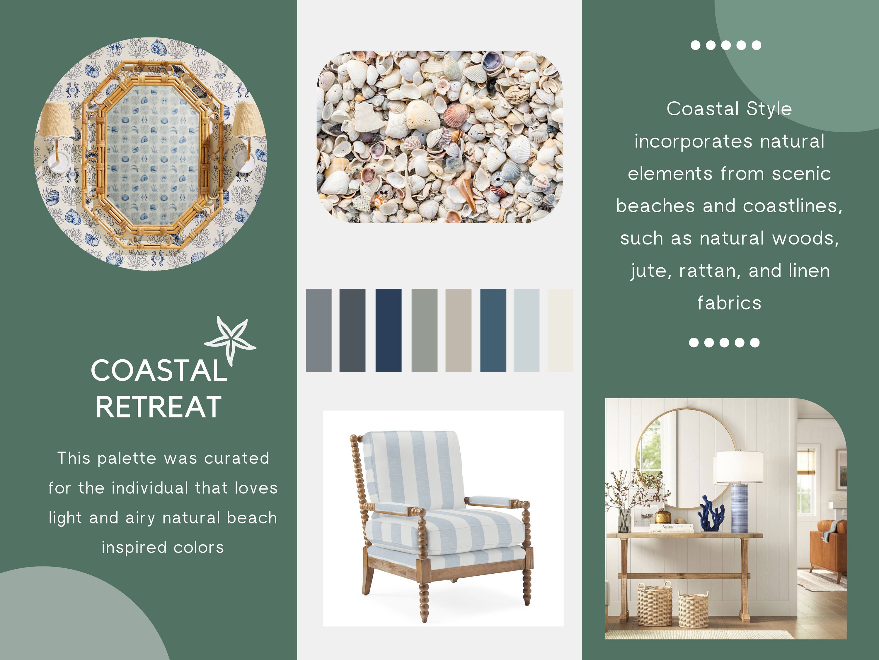 Coastal Retreat Decor and Palette. Decor Links, Paint Colors and ...