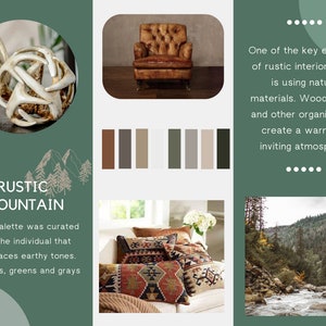 Rustic Mountain Decor and Palette. Decor Links, Paint Colors and ...
