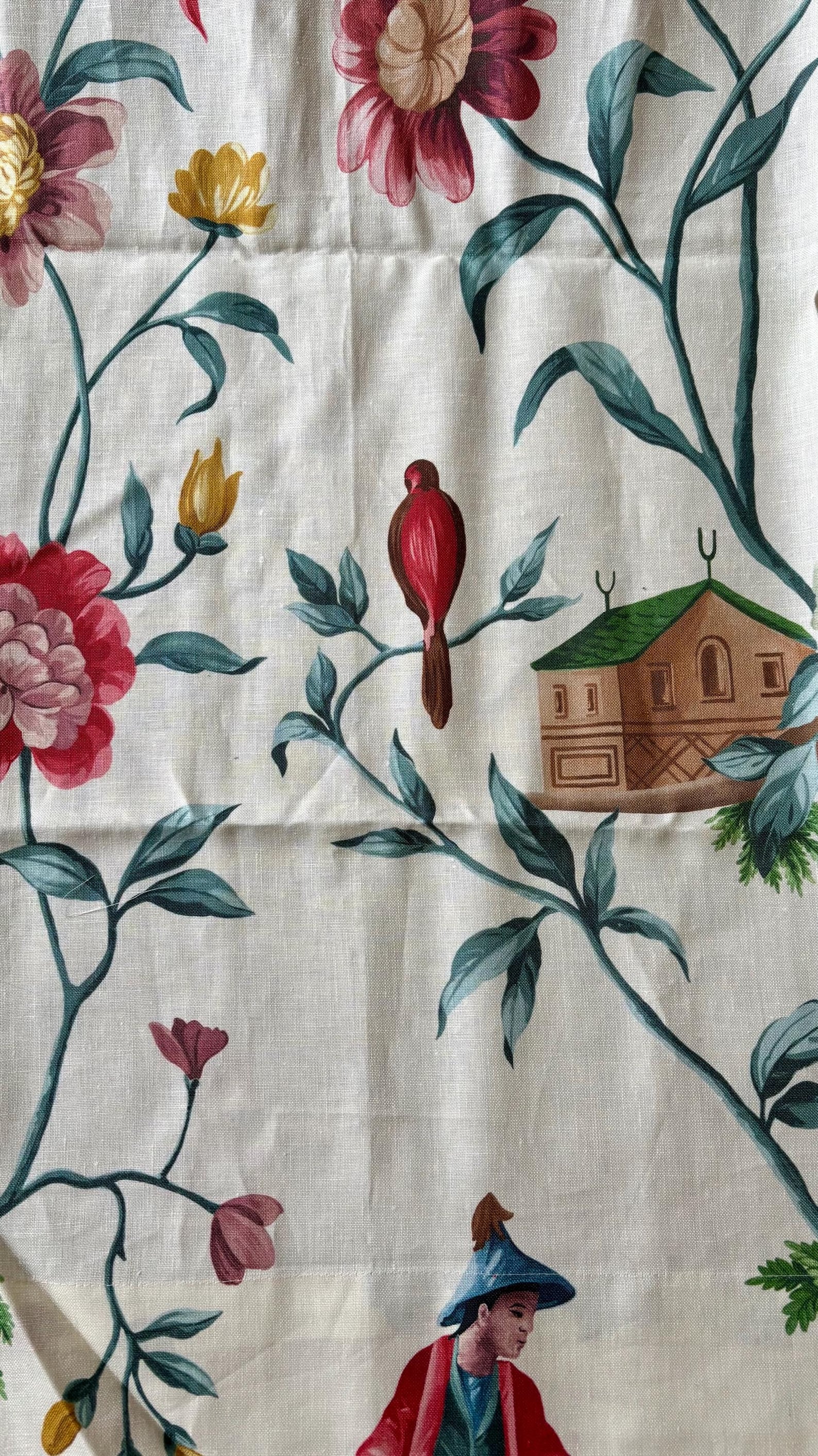 One Beautiful French Pierre Frey Linen Fabric Curtain Panel ~ Chinon ...