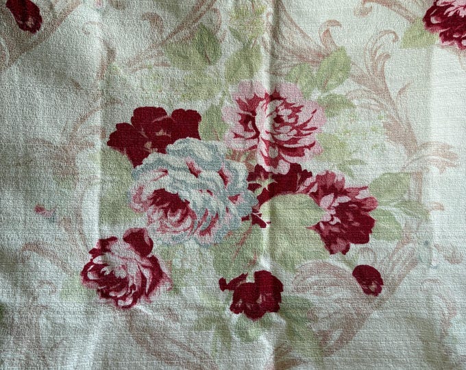 Pair of Antique Vintage Perfectly Fades Roses Floral Cartouche Textured ...