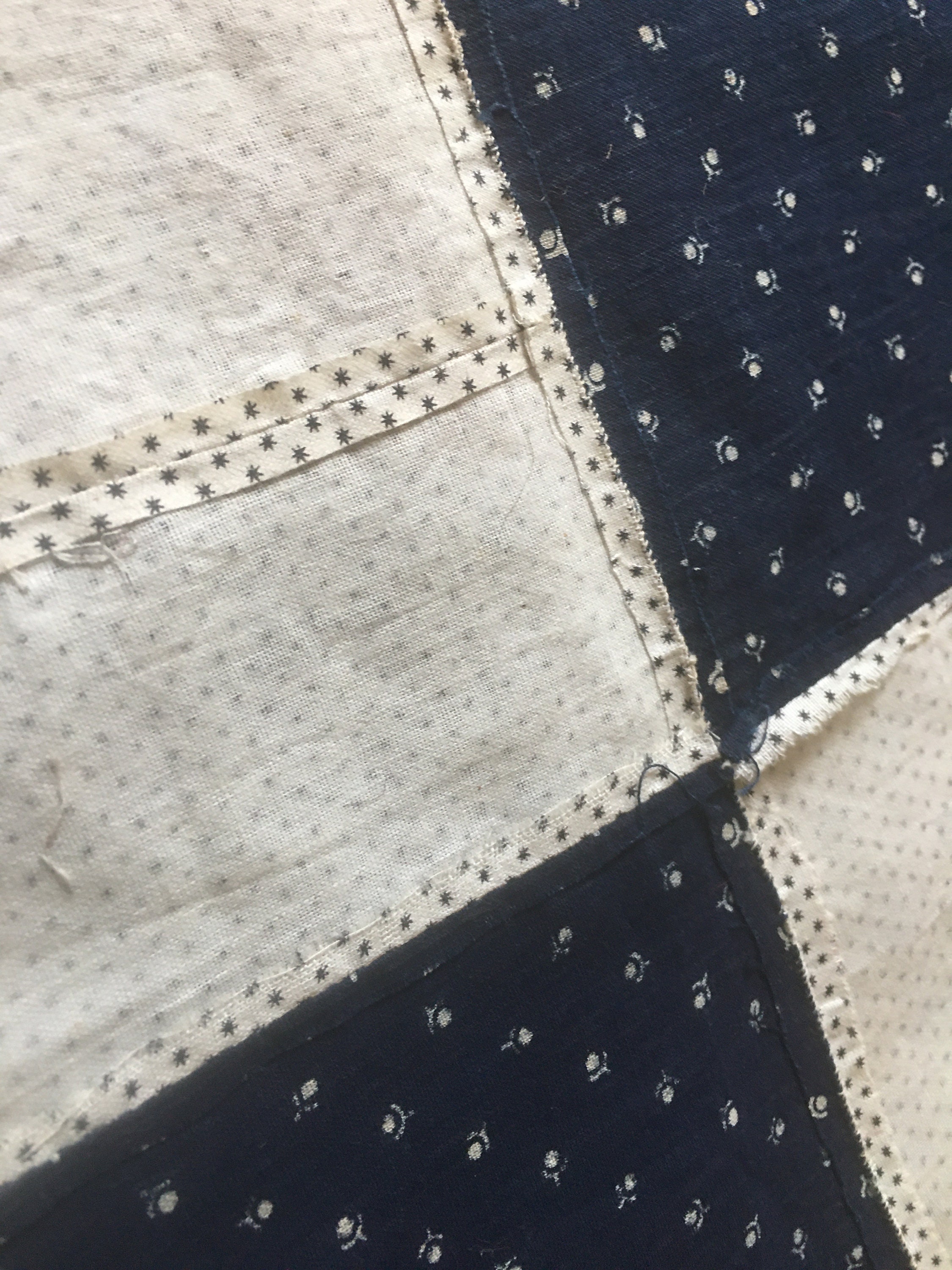 29 Antique Patchwork Quilt Squares Calico Homespun Check & Chambray ...