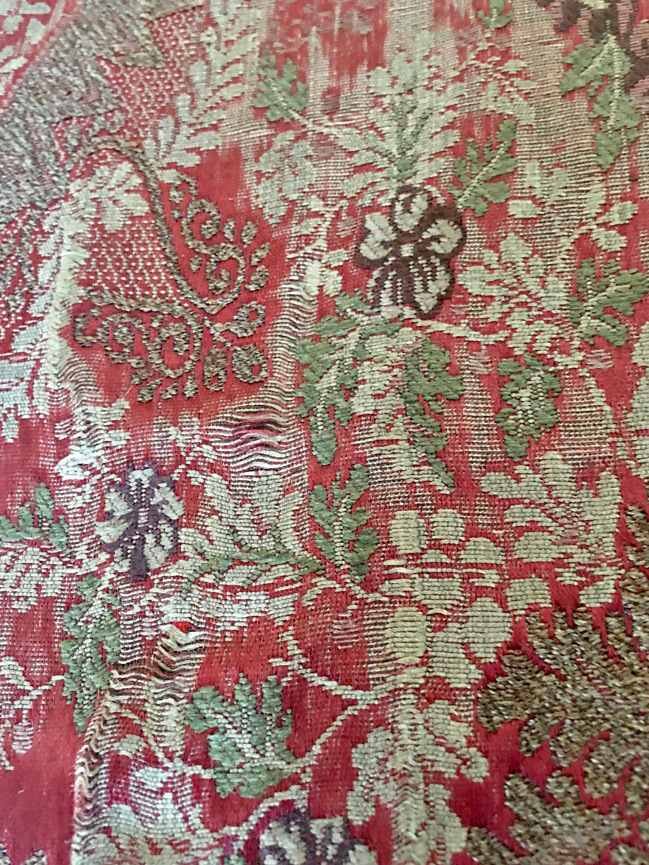 Rare Antique 17th Century Early 18th Century Italian Silk Metallic ...
