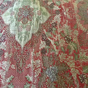 Rare Antique 17th Century Early 18th Century Italian Silk Metallic ...