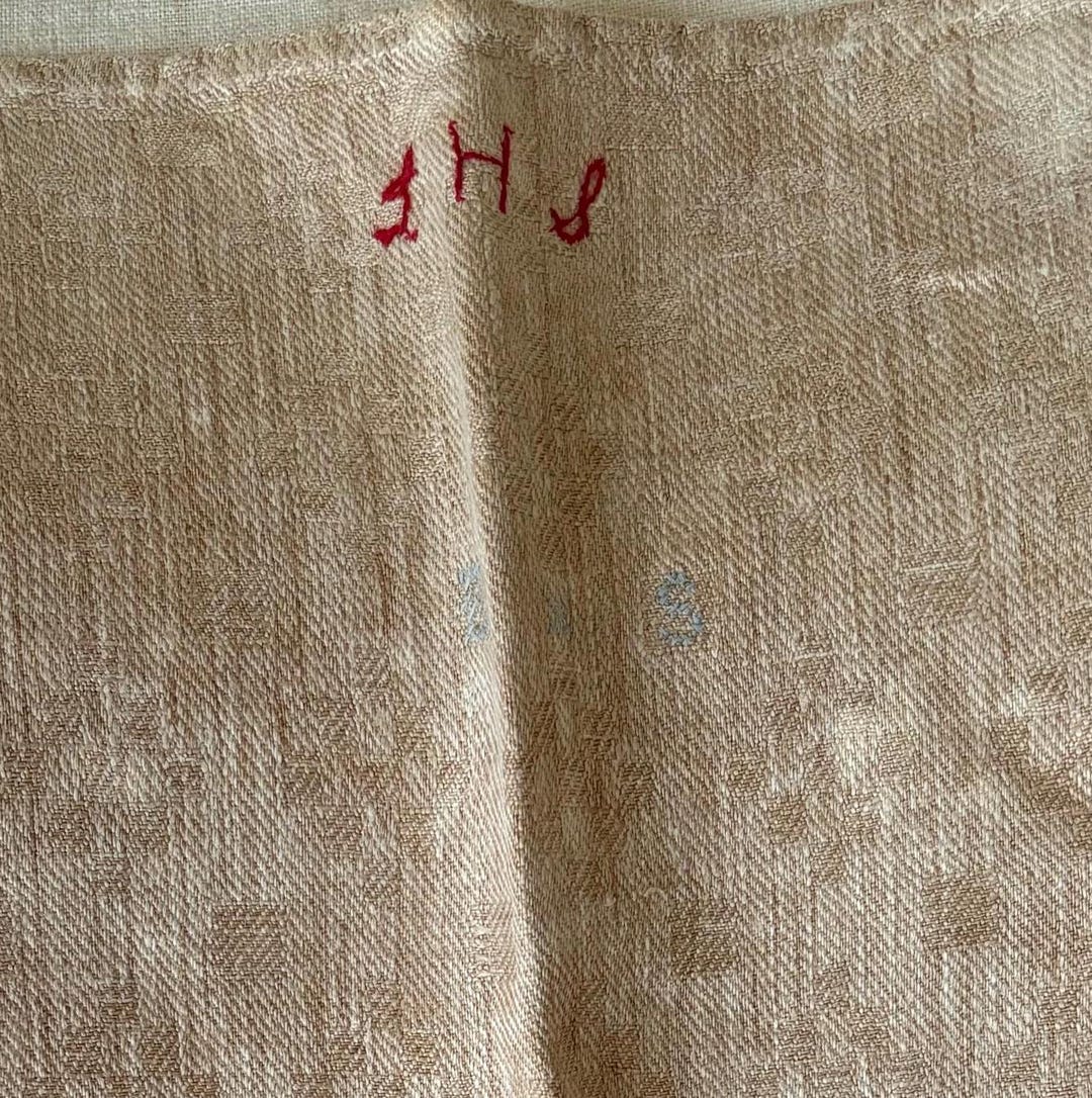 Unique Antique Primitive Farmhouse Loomed Homespun Linen Flax Sack ...