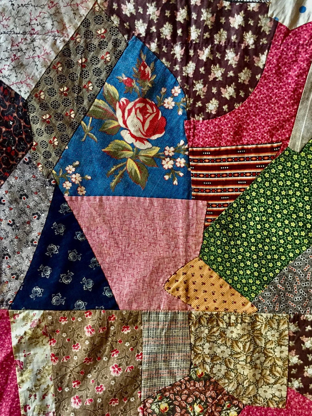 Antique 19th Century 1800’s Patchwork Country Quilt ~ Gorgeous Old ...
