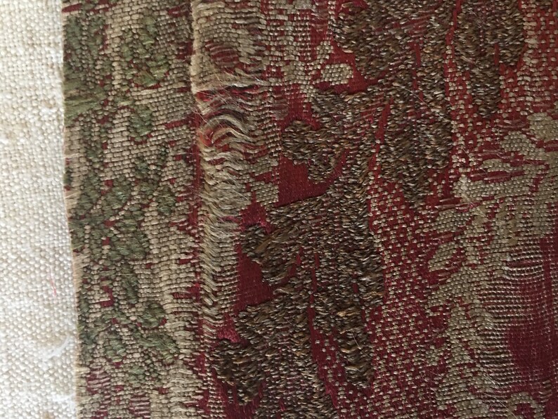 Rare Antique 17th Century Early 18th Century Italian Silk Metallic ...