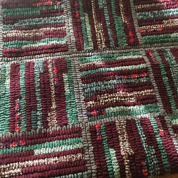 Primitive Hooked Rug - Etsy