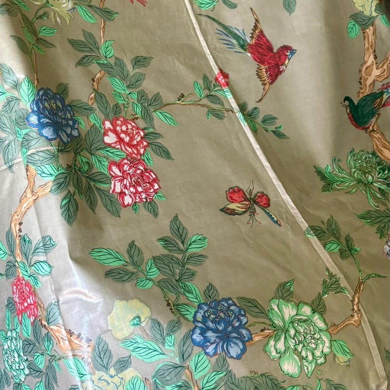 Floral Chintz Fabric - Etsy