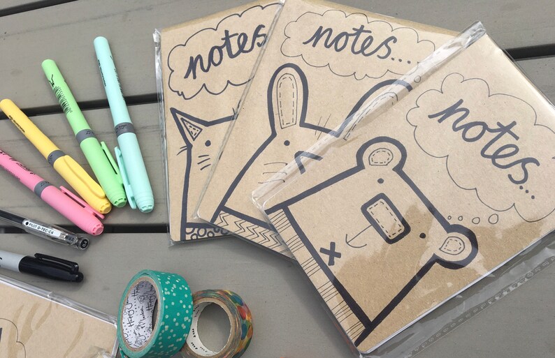 Mini Plain Paper A6 Note Books the Pants Gang notes - Etsy