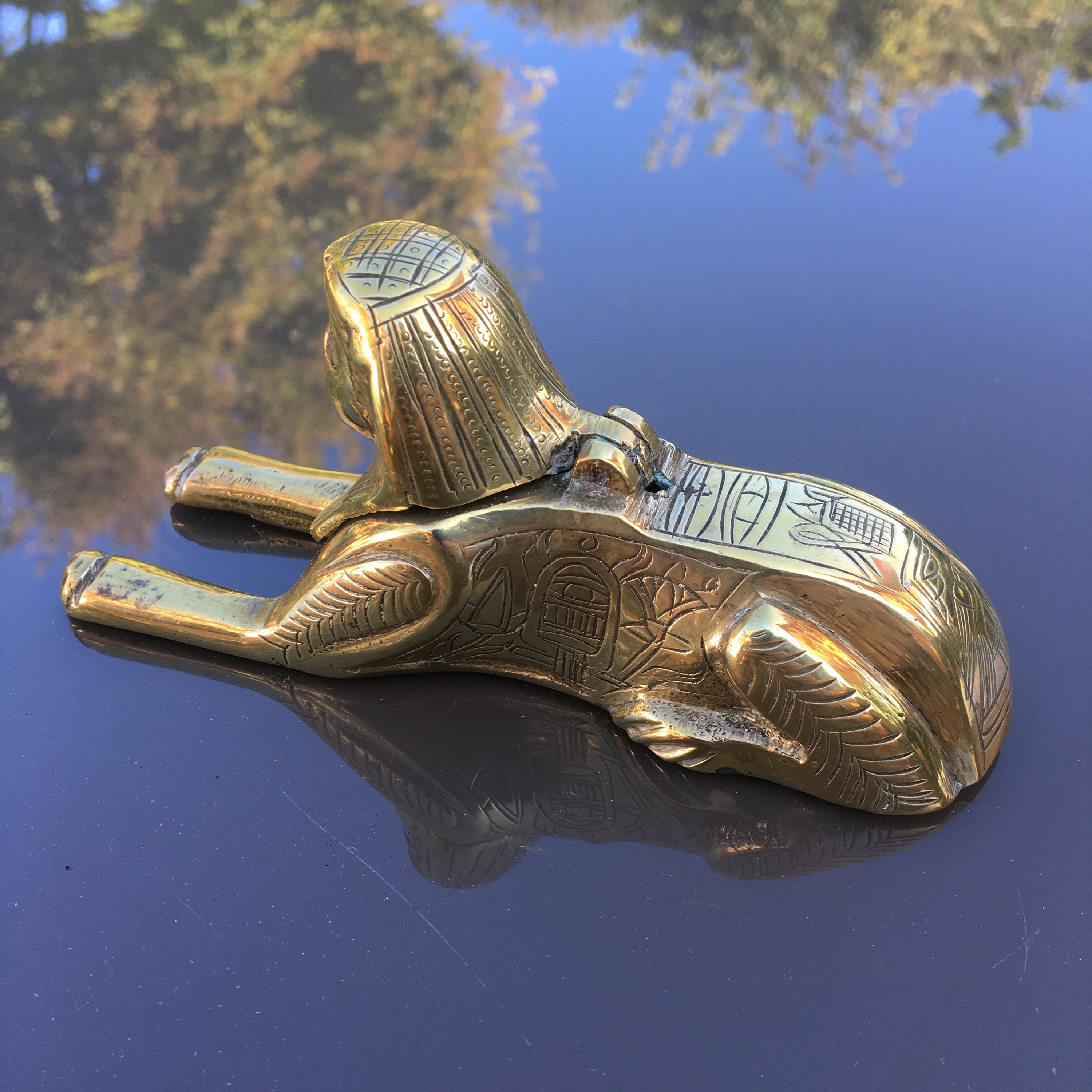 Brass Sphinx Egyptian Inkwell 1920s - Etsy Brass Sphinx Egyptian Inkwell 1920s - Etsy