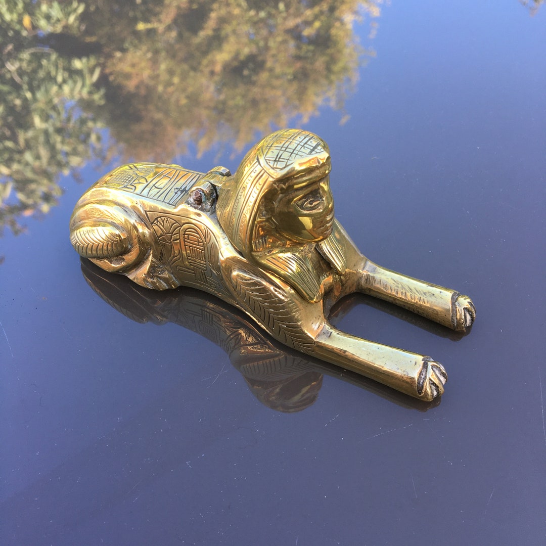 Brass Sphinx Egyptian Inkwell 1920s - Etsy Brass Sphinx Egyptian Inkwell 1920s - Etsy