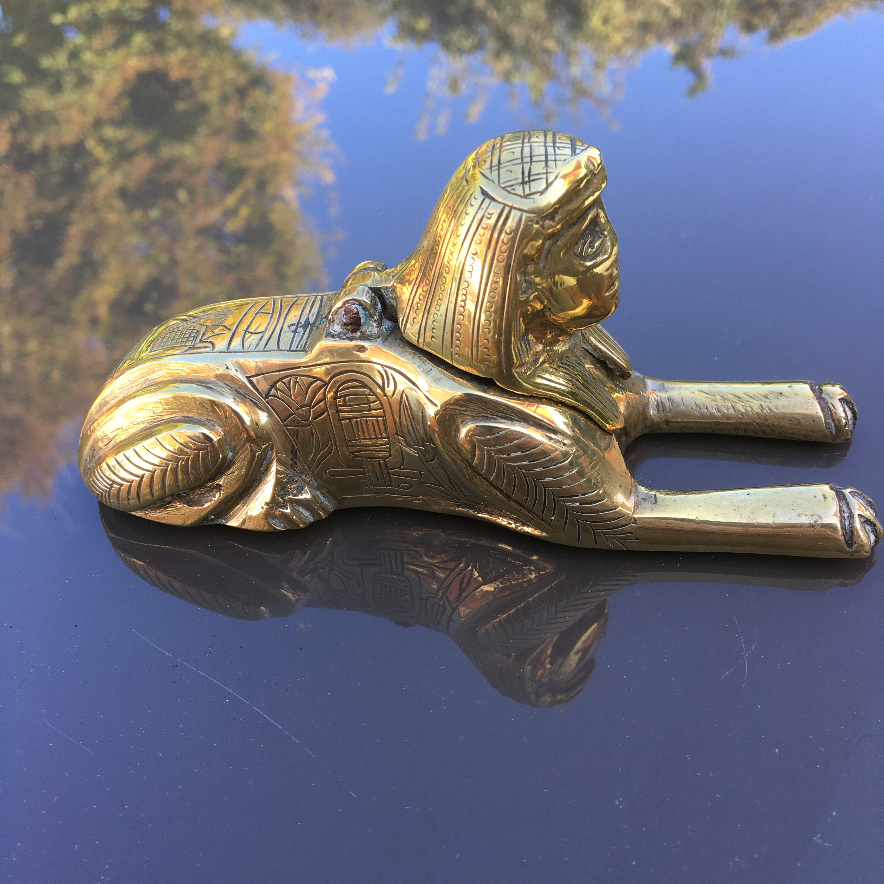 Brass Sphinx Egyptian Inkwell 1920s - Etsy Brass Sphinx Egyptian Inkwell 1920s - Etsy